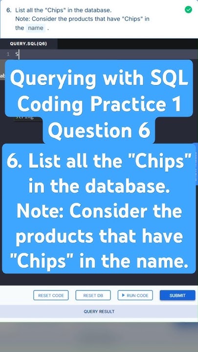 Querying with SQL | Coding Practice 1 | Question 6 | NXT WAVE #shorts #programming #database # ...