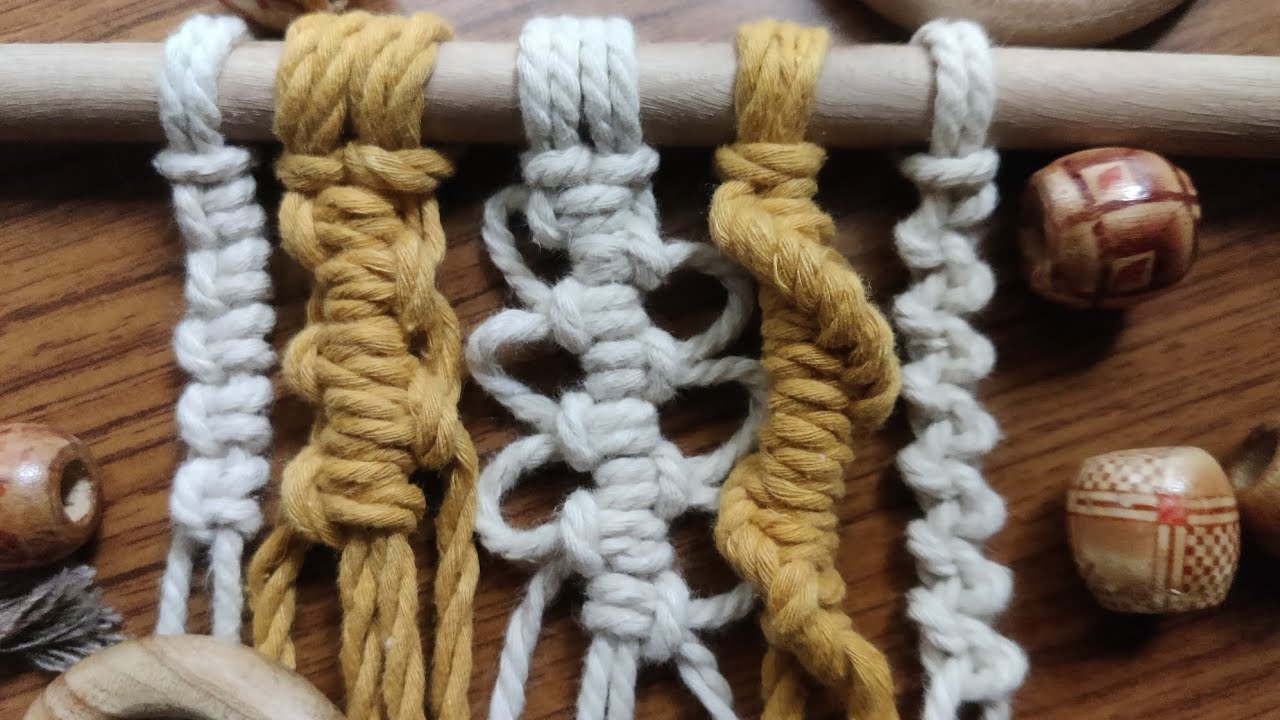 Macrame Basic Design for Beginners | Macrame Basic Pattern | Macrame ...