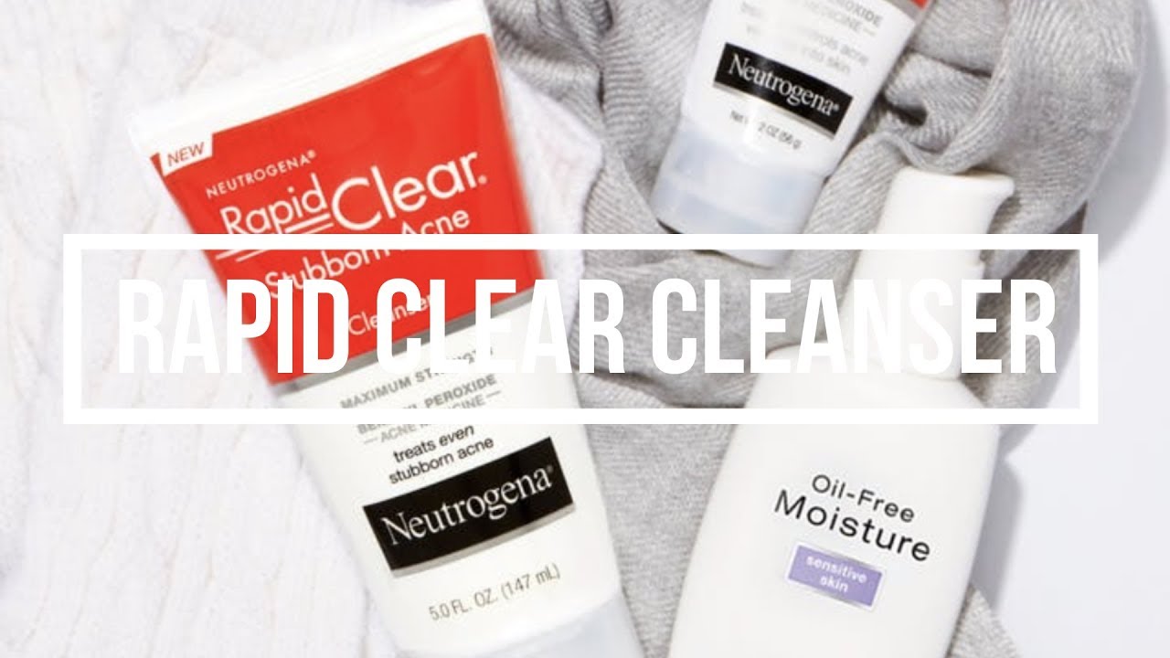 Neutrogena Rapid Clear Stubborn Acne Cleanser Review - YouTube