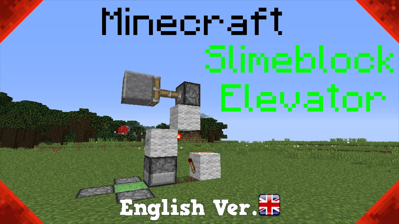 Minecraft Tutorial - Slimeblock Elevator [ENG] - YouTube