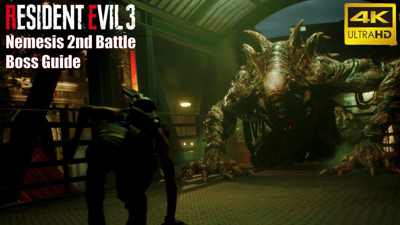 Nemesis Fight #2 Boss Guide | Clocktower Battle | Resident Evil 3 ...