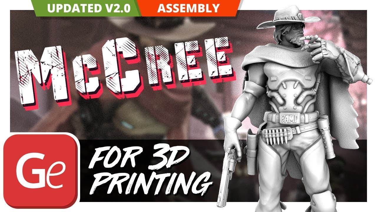 McCree 3D Printing Figurine | Assembly by Gambody - YouTube