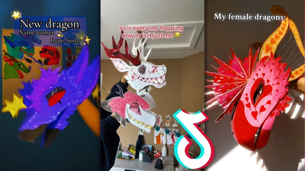 😱 THE AMAZING Paper Dragon 🔥Dragon Puppet Compilation😍 #406 - YouTube