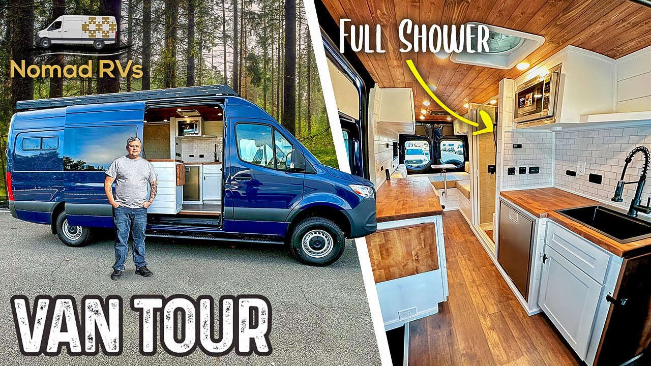 PROFESSIONALLY Built 58K Sprinter Camper Van Tour 🚐 - YouTube