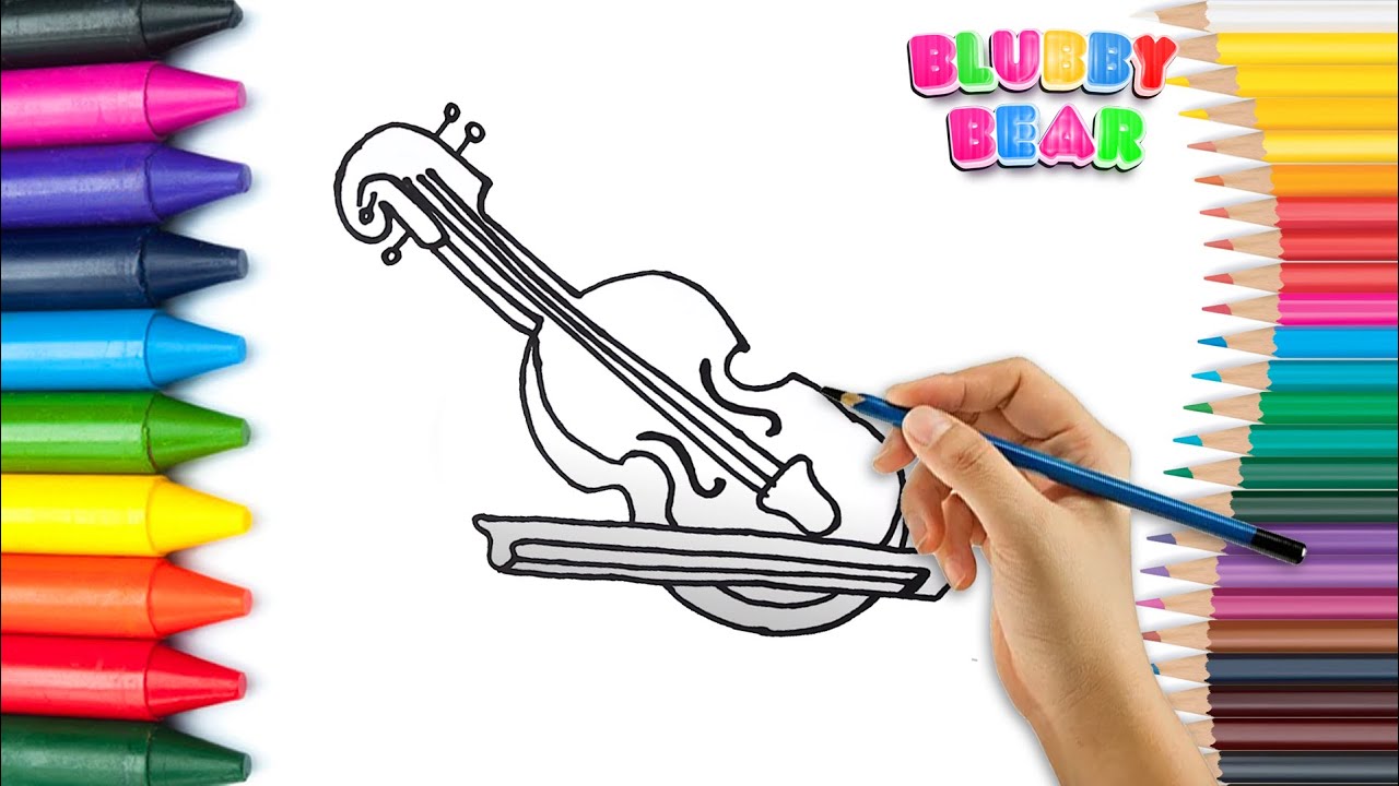 Como dibujar un Violín How draw a fiddle - YouTube