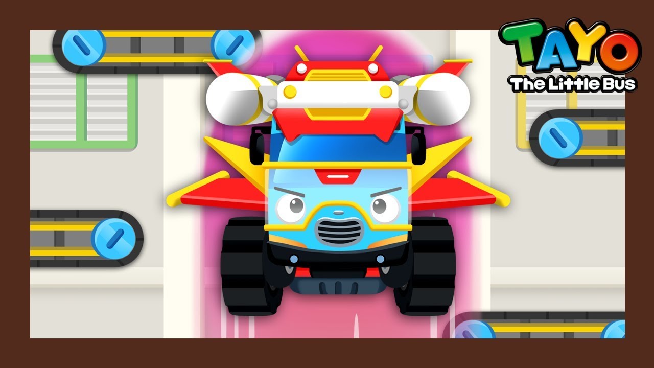 Little buses' racing in Space l Car stories for kids l Tayo Monster ...