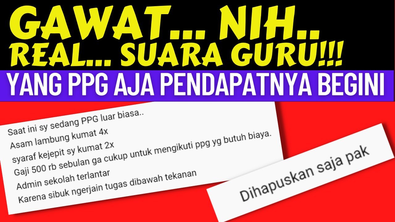 Gawat! Yang PPG aja Ngomong Gini #dilemaPPG daljab | Schoolpedia ...