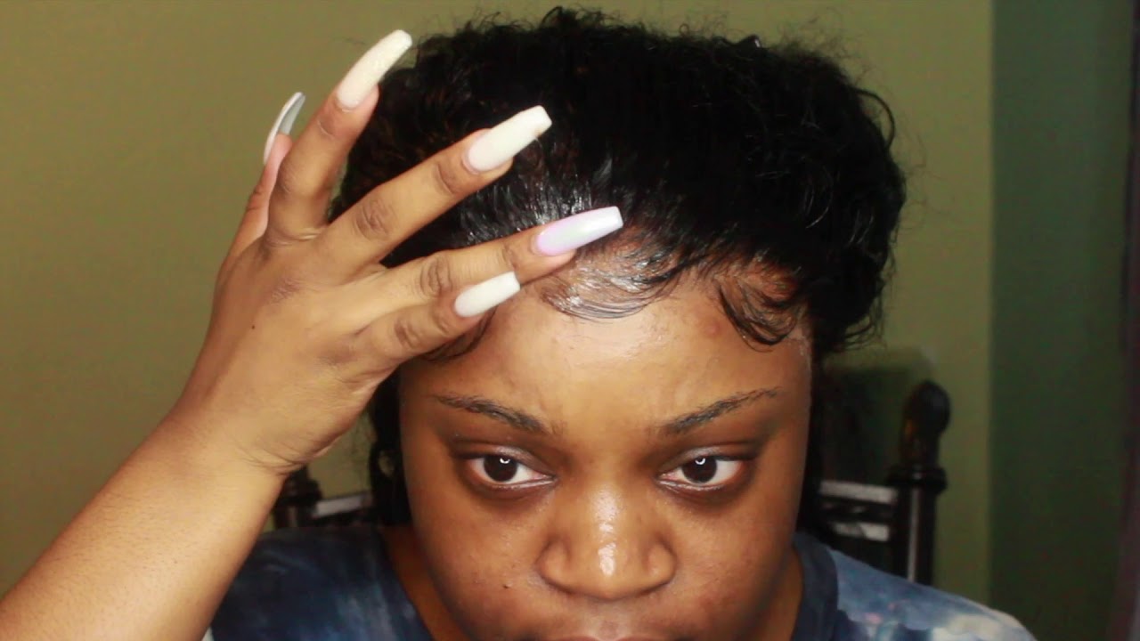 MUST WATCH: BABY HAIR TUTORIAL on a LACE FRONTAL - YouTube
