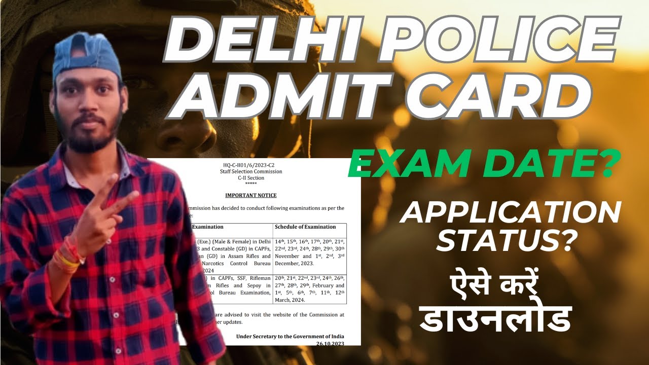 Delhi Police Admit Card 2023 OUT | Delhi Police Constable Admit Card ...