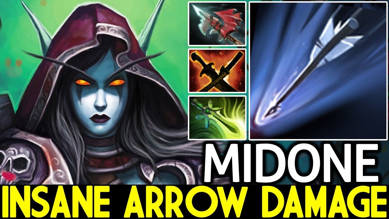 Midone [Drow Ranger] Insane Arrow Damage Just need Right Click 7.21 ...