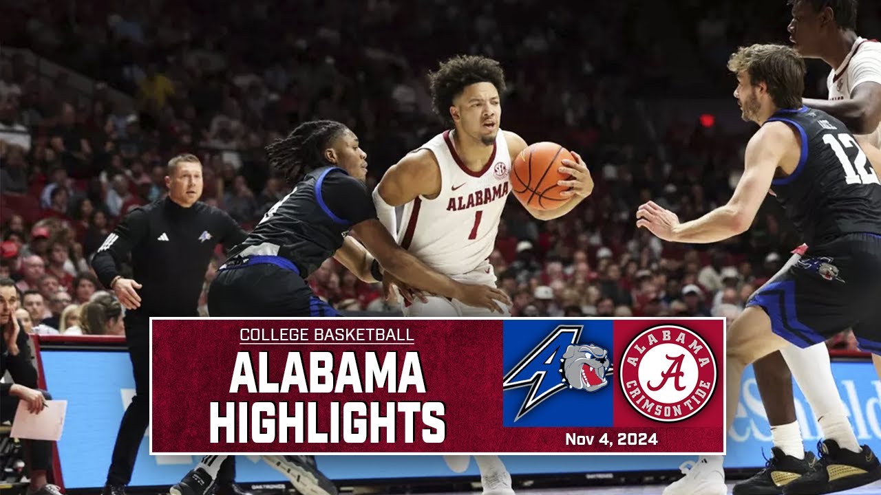 Alabama's Highlights vs UNC Asheville | Season Opener | 2024-25 CBB ...