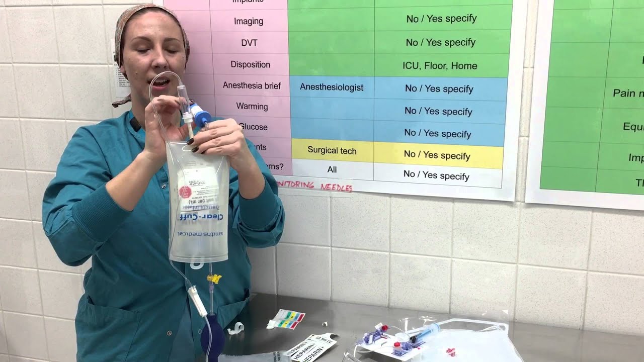 How To Make A Pressure Transducer For An Aline Or Central Line - YouTube