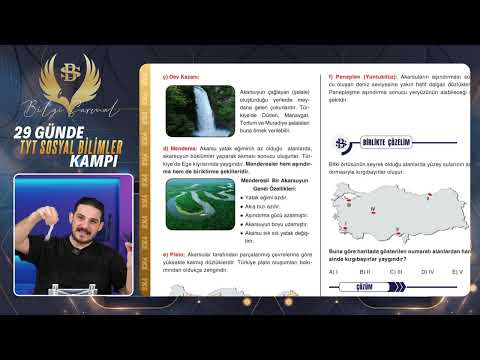 29 Günde TYT Sosyal Bilimler | Coğrafya Konu Özeti - 17.Gün 1.Ders