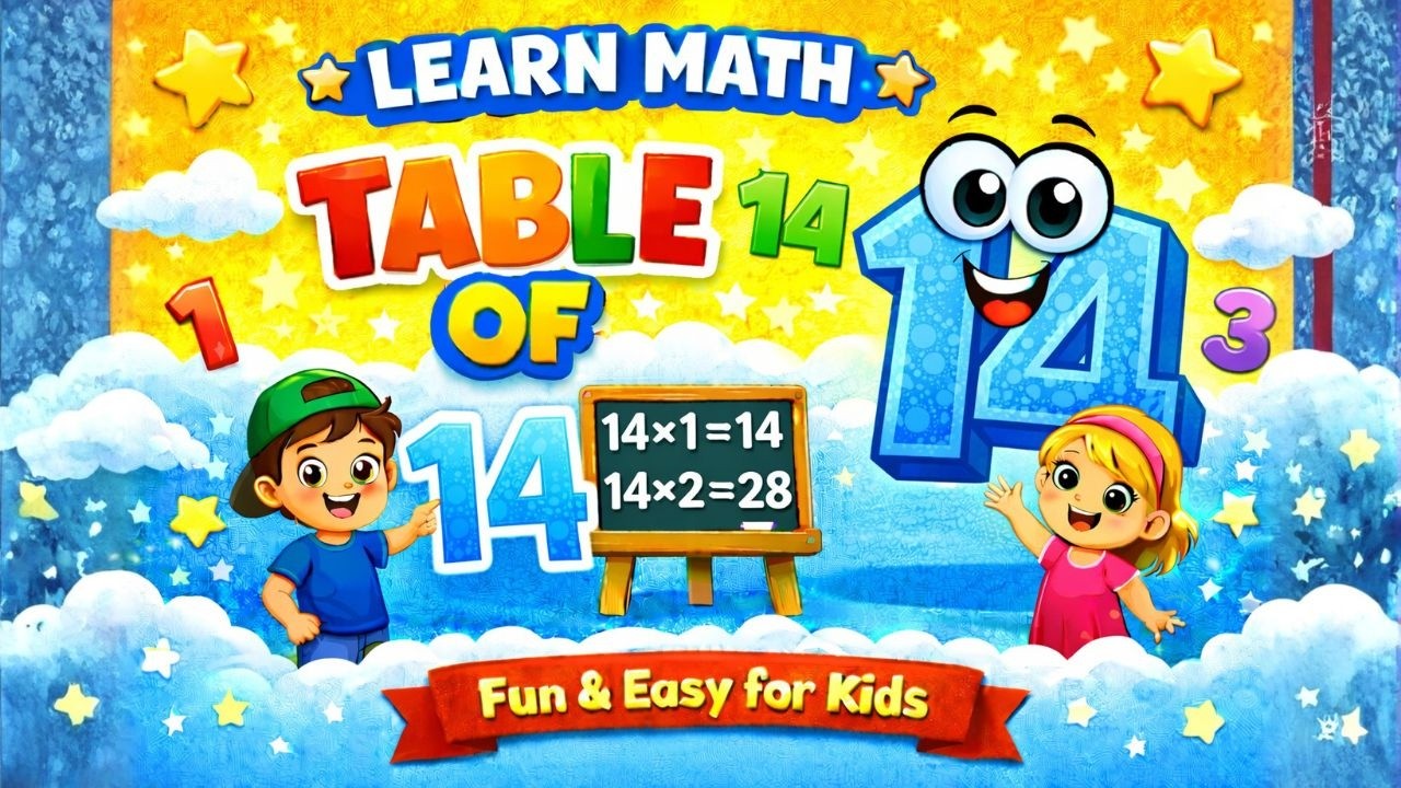 14x1=14 Multiplication | Table of Fourteen (14) | Tables Song ...