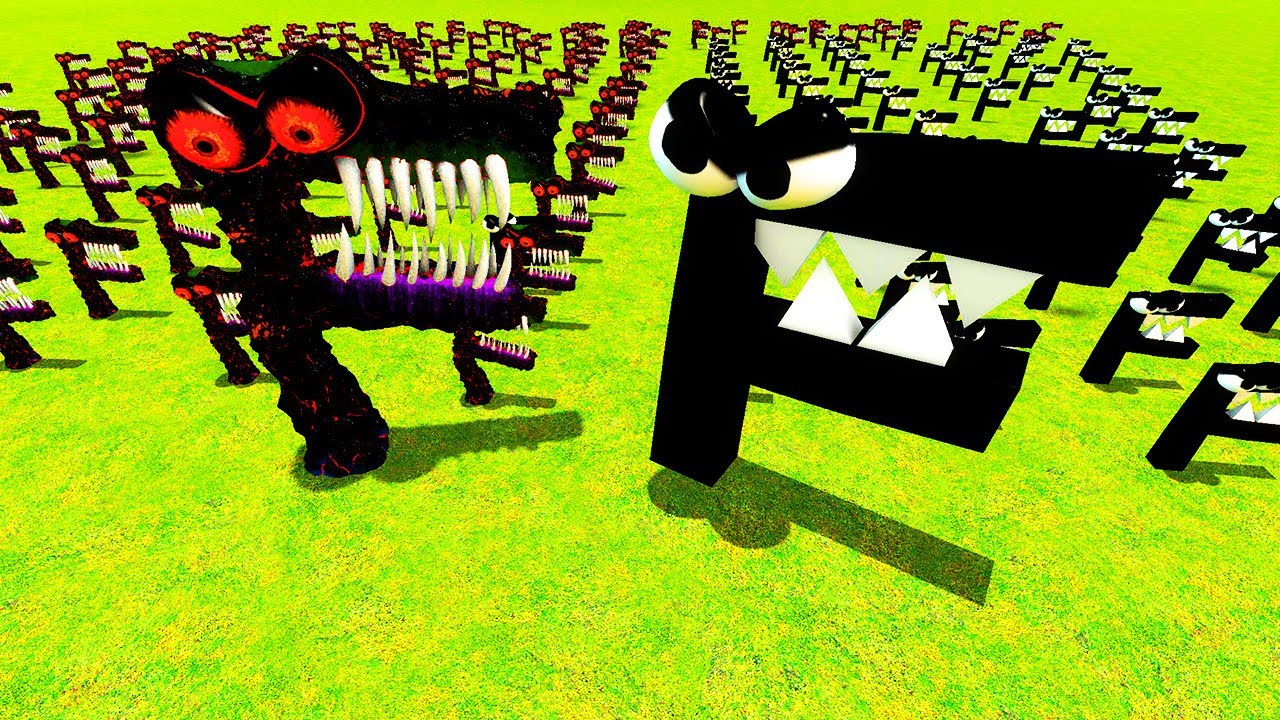 NIGHTMARE ALPHABET vs ALPHABET LORE FAMILY! NIGHTMARE F LETTER VS ...