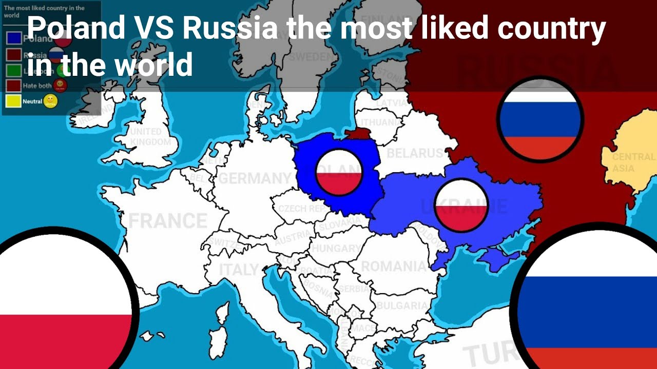 Poland 🇵🇱 VS Russia 🇷🇺 the most liked country in the world (Outdated ...