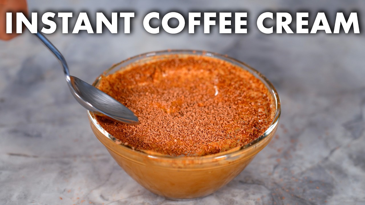 How to Make Italian Instant Coffee Cream Recipe - YouTube