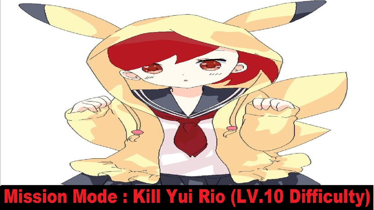 MISSION MODE : KILL YUI RIO (Lv.10 Difficulty) | Yandere Simulator ...