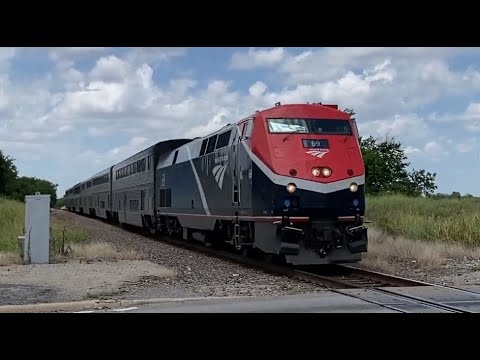 Amtrak Texas Eagles 21 & 22 Track Speed South FW - YouTube