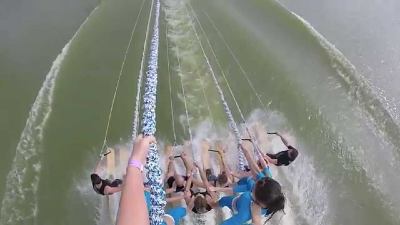 4 Tier Pyramid Ski Show Mildura - YouTube