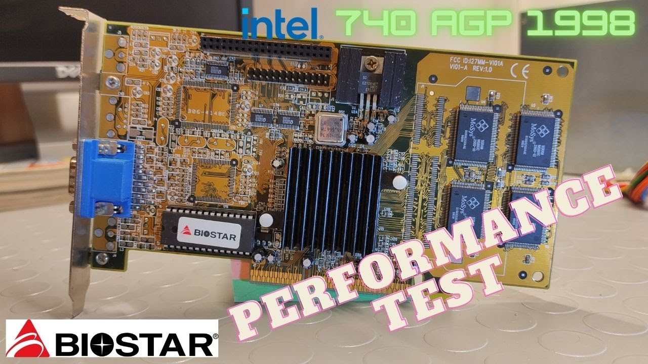 Biostar Intel 740 Agp 4MB - Performance TEST - YouTube