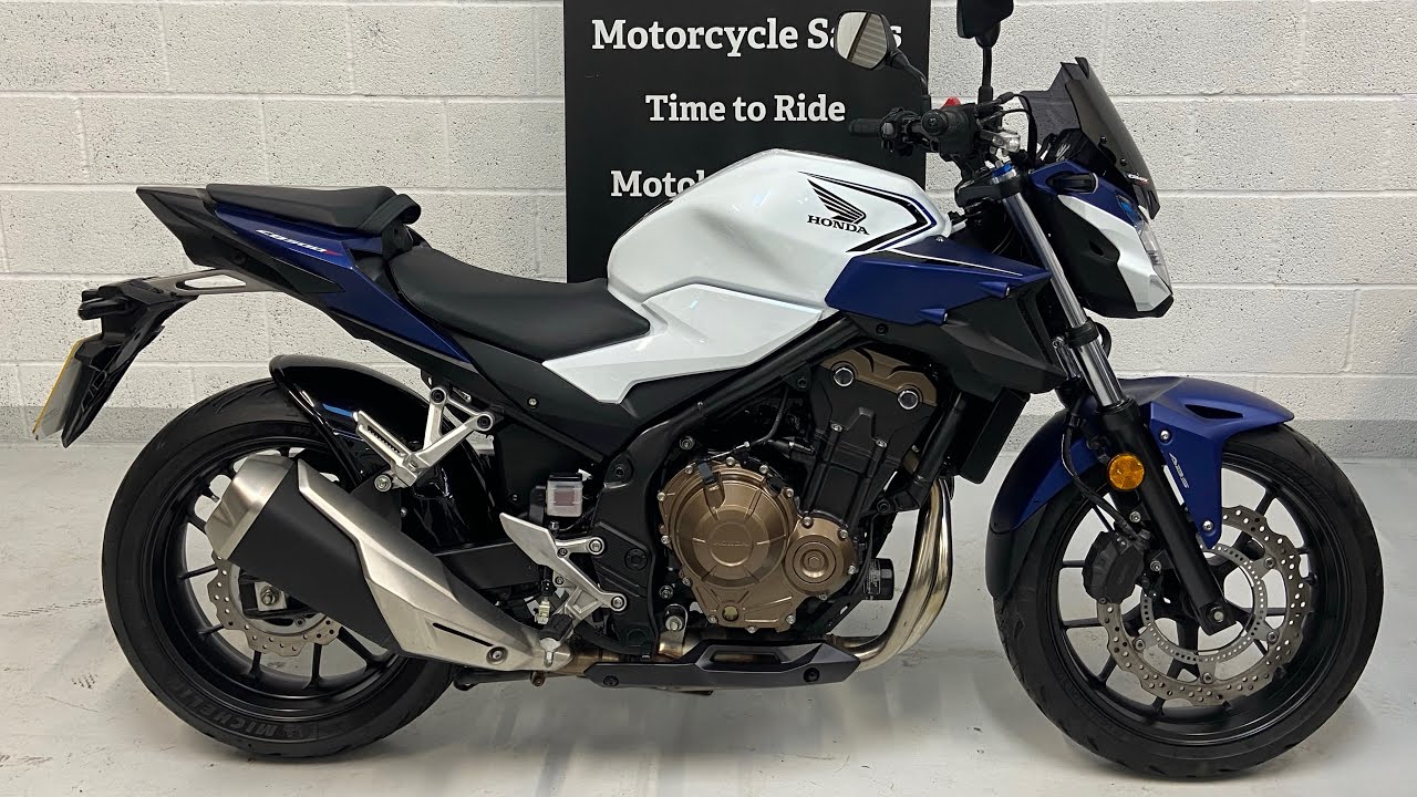 Honda CB500F, 2019, walk around and start up - YouTube