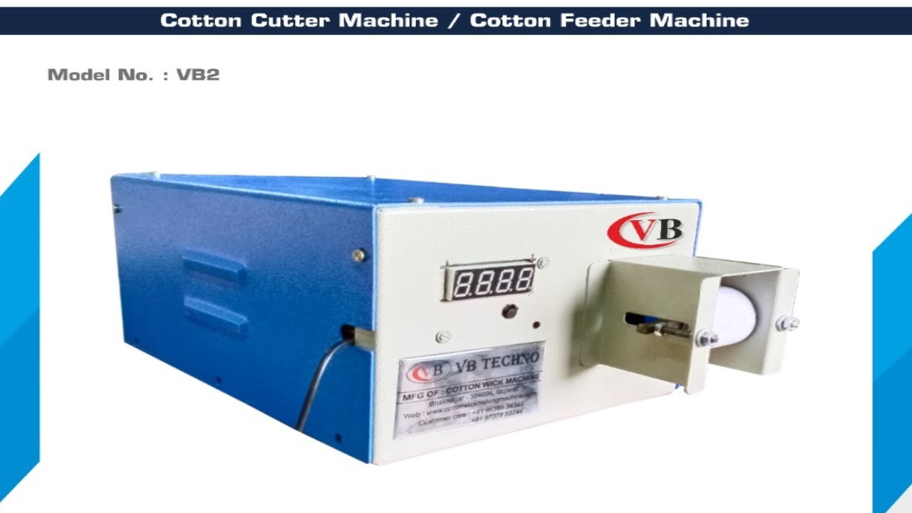 Cotton Cutter Machine | Cotton Feeder Machine For Long Cotton Wick ...