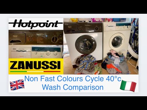 Hotpoint WM52 & Zanussi WJS1397W, 40°c Wash Comparison Using Asda ...