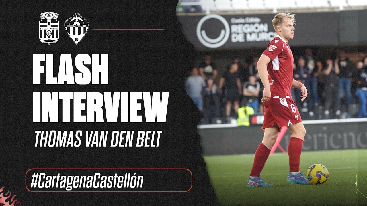 Flash Interview: Thomas van den Belt tras el FC Cartagena 2-2 CD ...