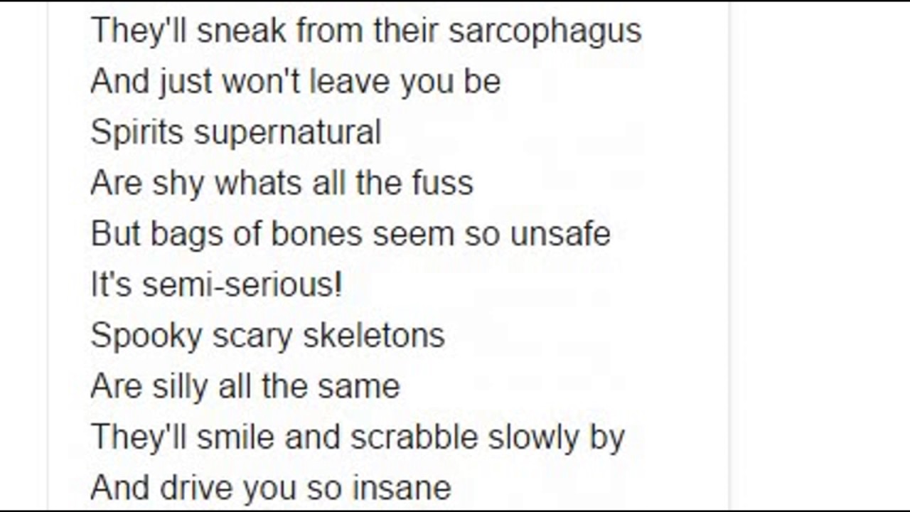 Google Translate Sings: SPOOKY SCARY SKELETONS! - YouTube