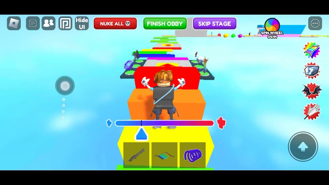 Kita bermain grow obby di roblox tadi lanjut part 2 sebab saya jumpa ...