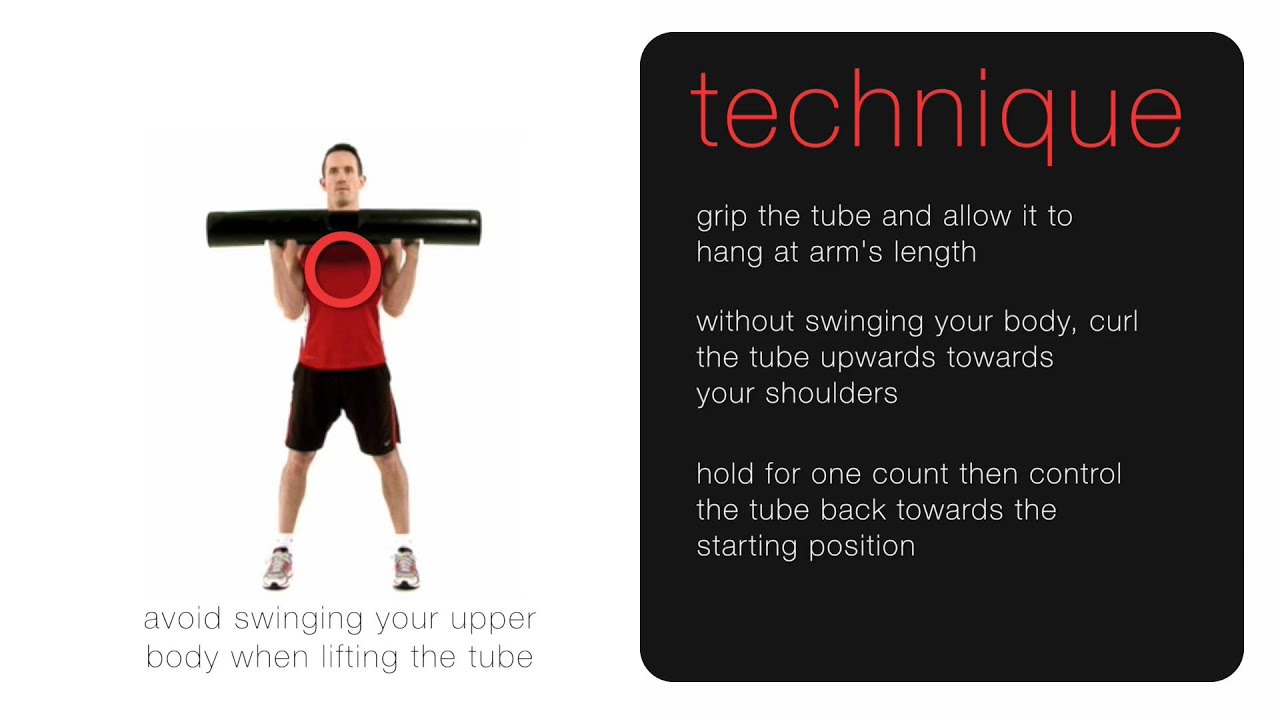 How to do a Tube Bicep Curl - by gymtraining.net - YouTube