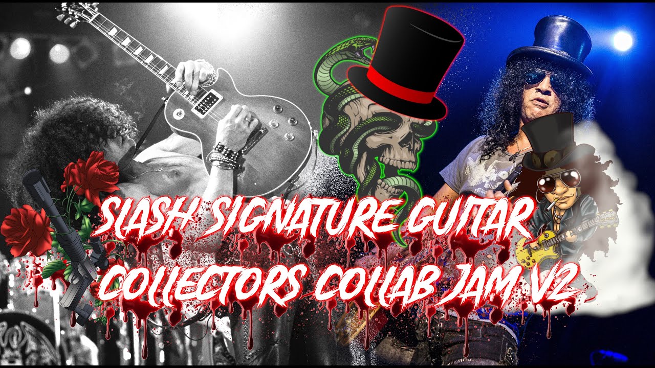Slash Signature Guitar Collectors MEGA COLLAB Jam v2 - YouTube