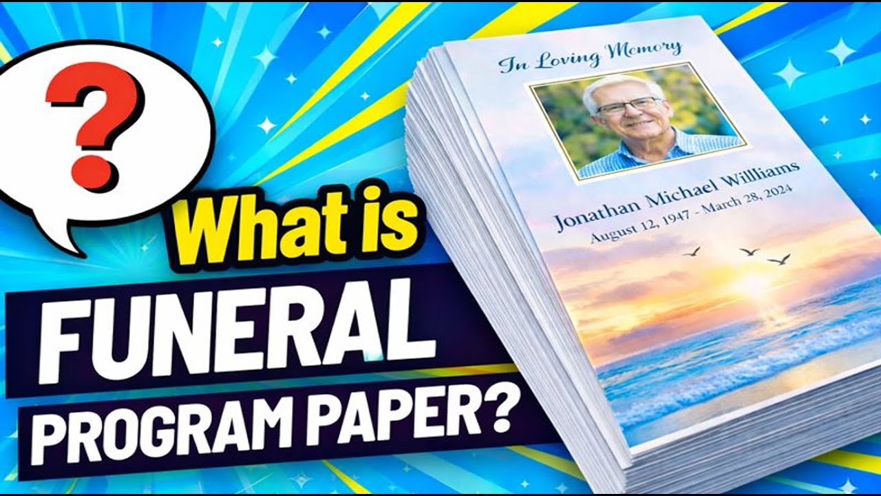 What Is Funeral Program Paper? - The Funeral Program Site - YouTube