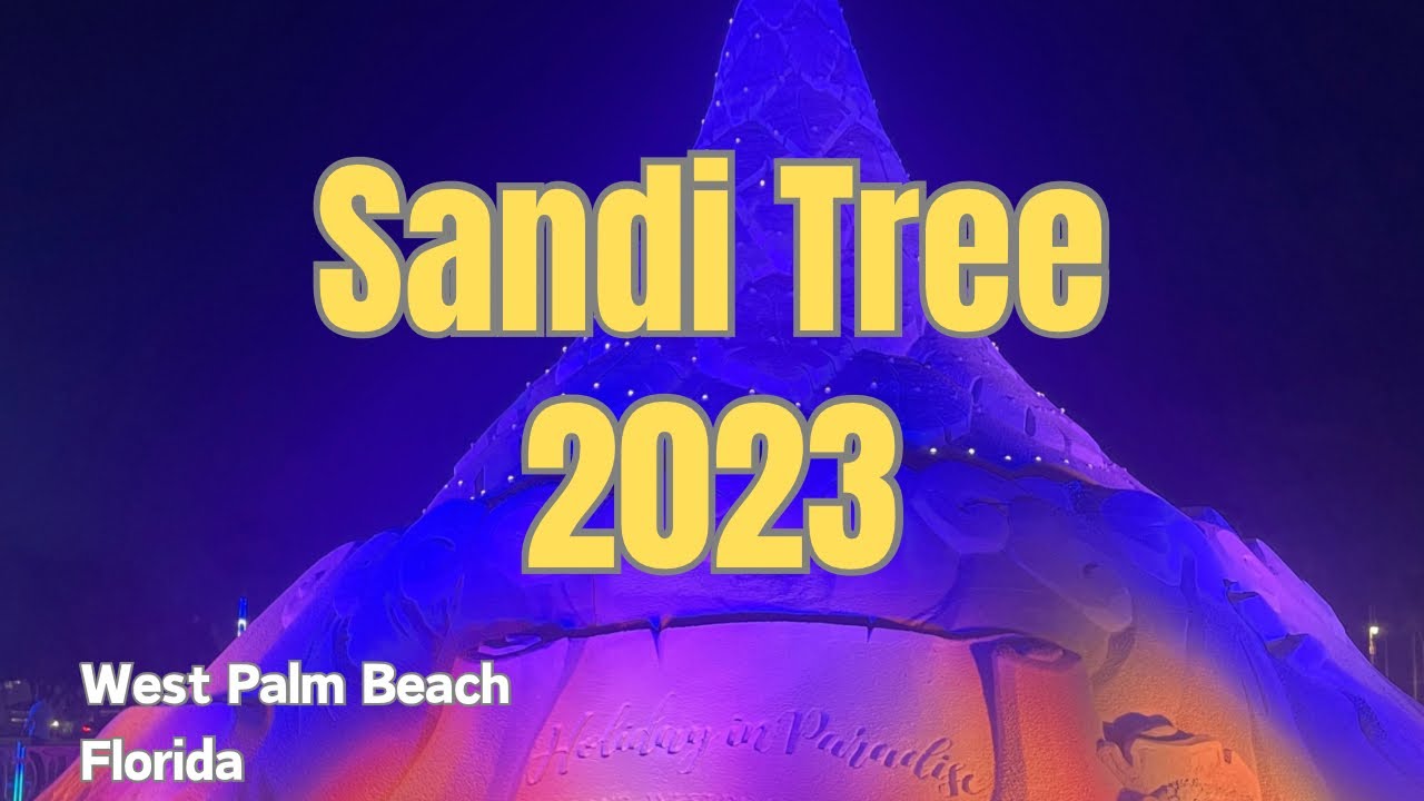 Sandi Tree 2023 West Palm Beach - Christmas Tree & Water Shows - YouTube