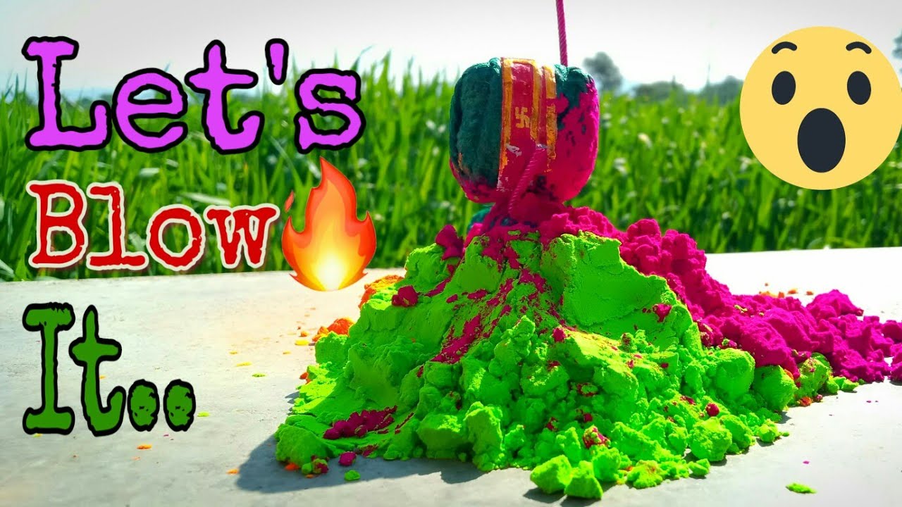 Holi colour vs Diwali firecracker | Holi multicolor and sutli bomb ...
