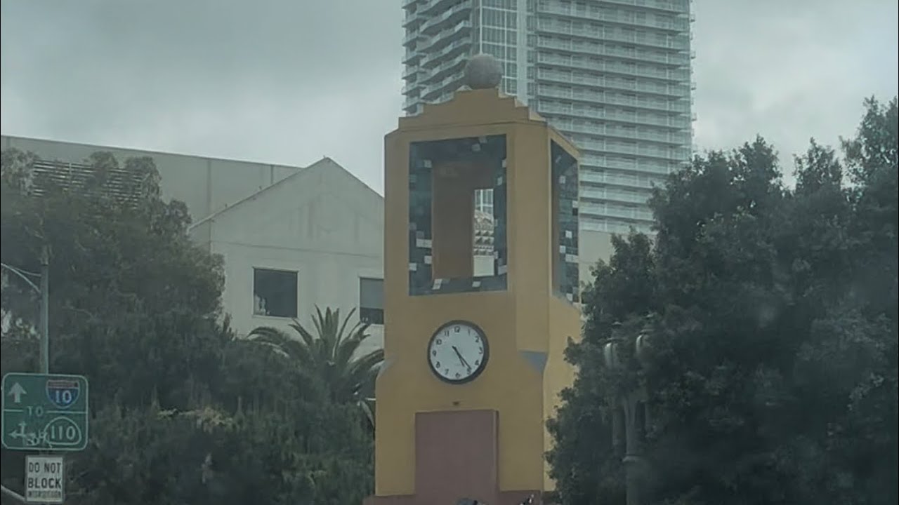 Clock Tower on West 9th Street in Los Angeles #clocktower - YouTube