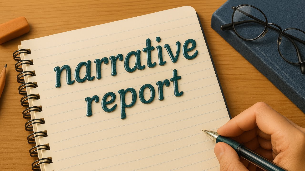 How To Write a Narrative Report For School Activities - YouTube