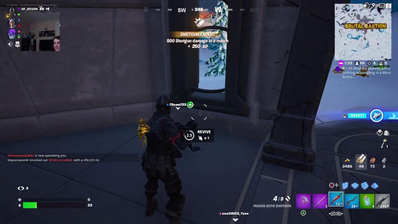 Fortnite Live with Chuck Black Knight Fury - YouTube