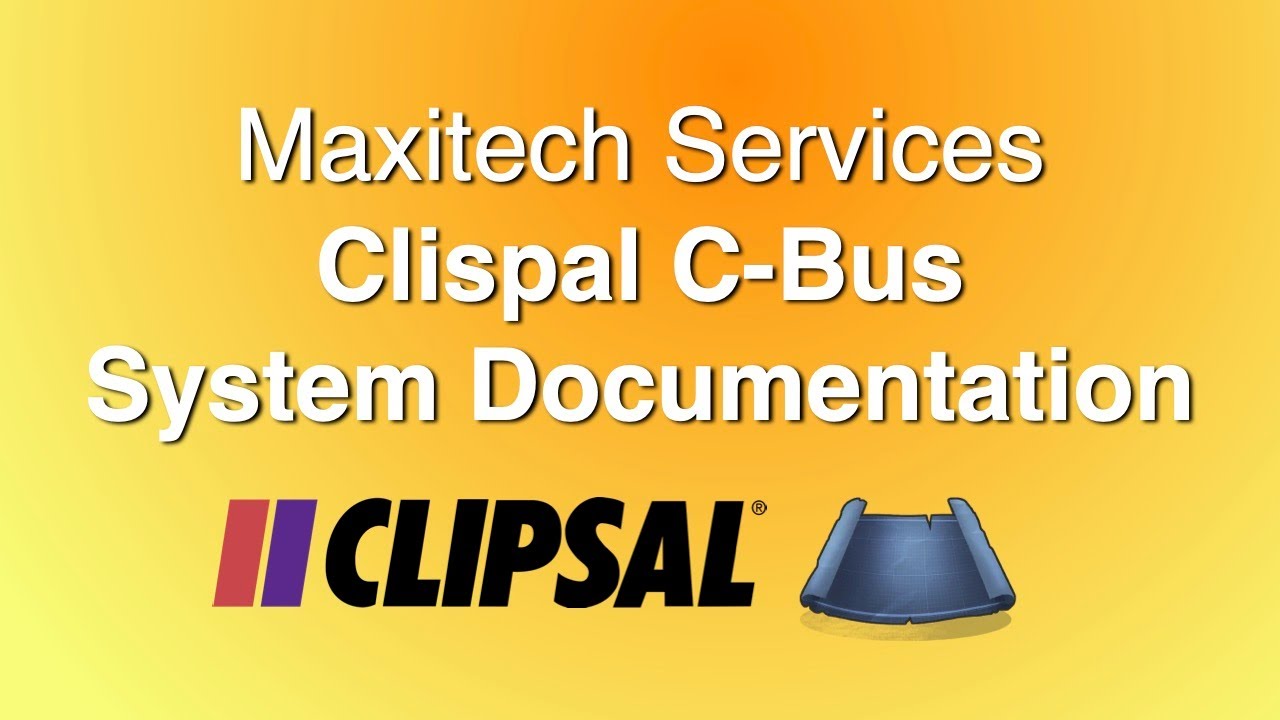 Clipsal C-Bus System Documentation | Maxitech Services - YouTube