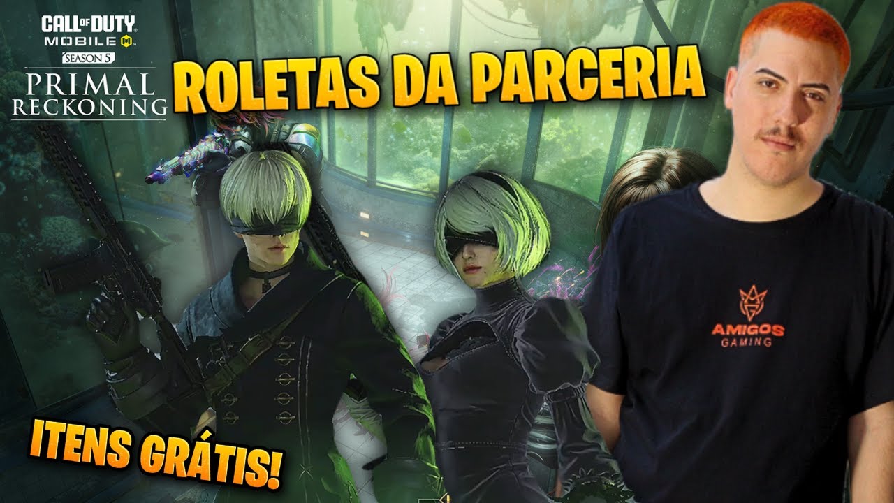REACT: ROLETAS E ITENS GRÁTIS DA PARCERIA DO "NieR Automata x CODM ...