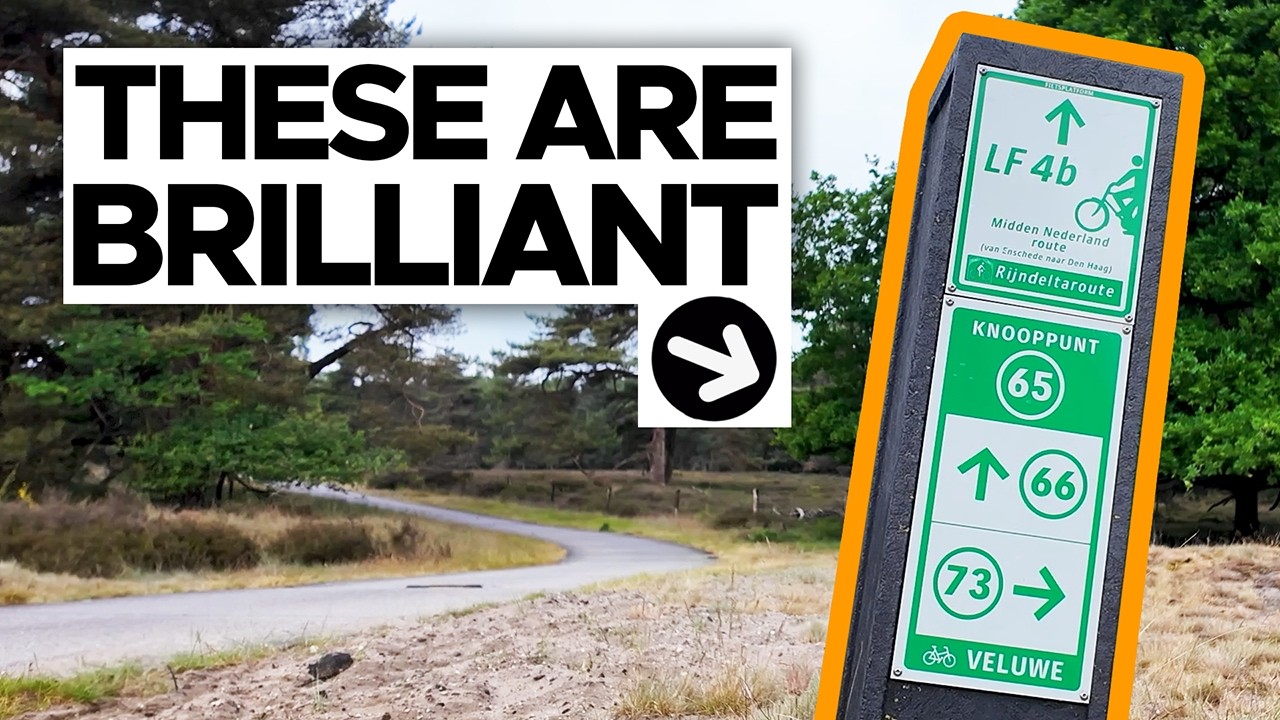 The signs that guide Dutch cyclists | NL by Bike - Day 5 - YouTube