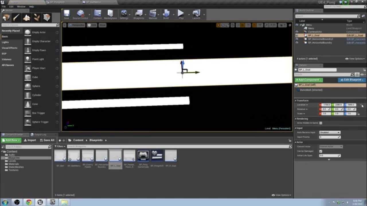 How to Make Pong In UE4 | Part 14 | Menu Background - YouTube