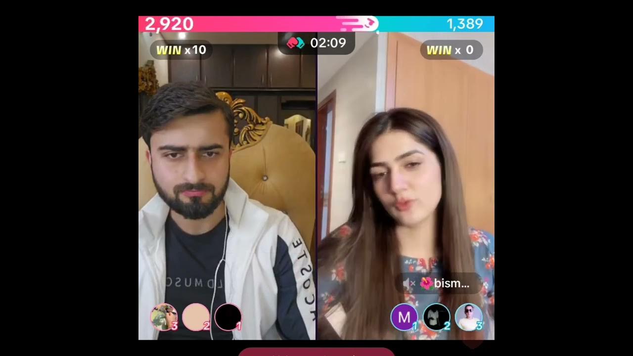 7 February Haider shah Vs Bisma TikTok live match funny scenes 🤣 - YouTube