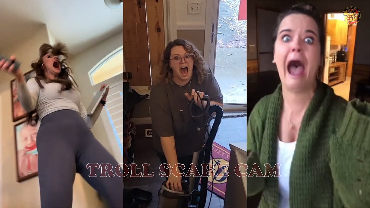 Best Troll Scare Cam Priceless Reactions #61 😈 Scare Pranks TikTok 🤣 ...