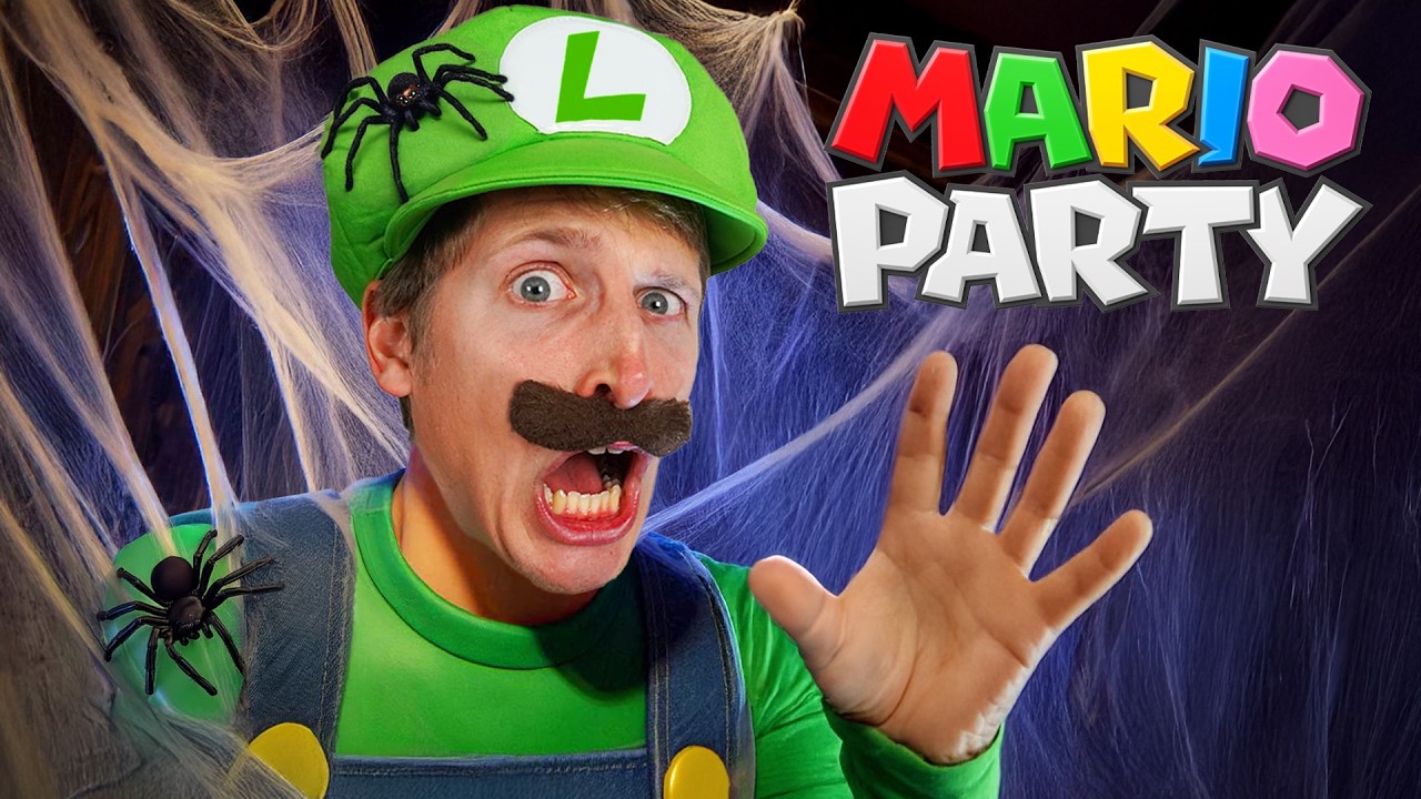 Mario Party In Real Life - Halloween Minigames - YouTube