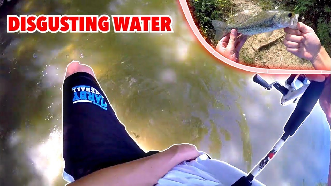 GOING INTO DISGUSTING WATER WHILE FISHING!!! - YouTube