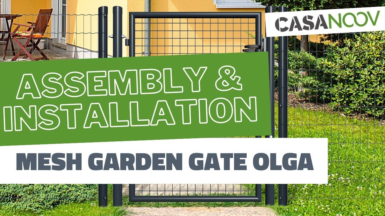 Mesh garden gate OLGA (Assembly and Installation) - Casanoov - YouTube