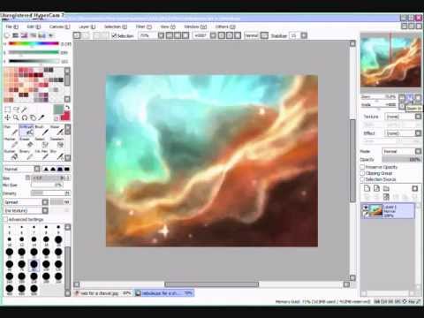 My way to draw a nebula - YouTube