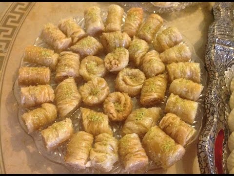 بقلاوة مبرومة /بورمة بعجينة الجلاش baklava mabrouma /bourma - YouTube
